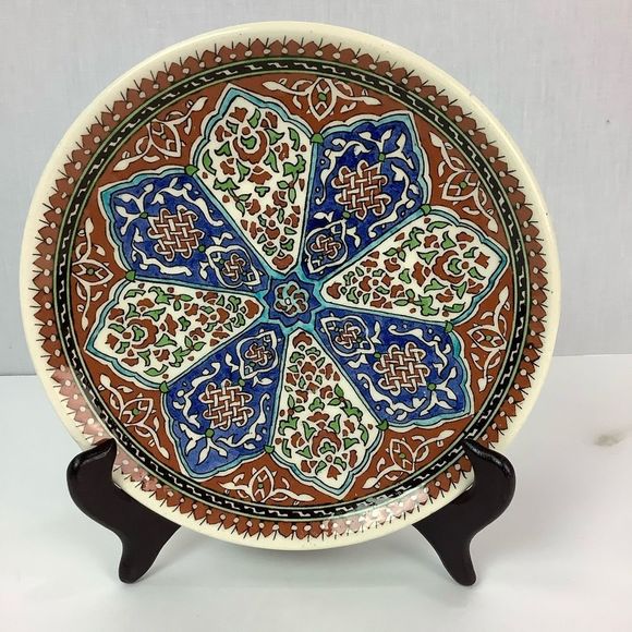 Azim Cini | Art | Vintage Azim Cini Decorative Plate Hand Crafted In ...